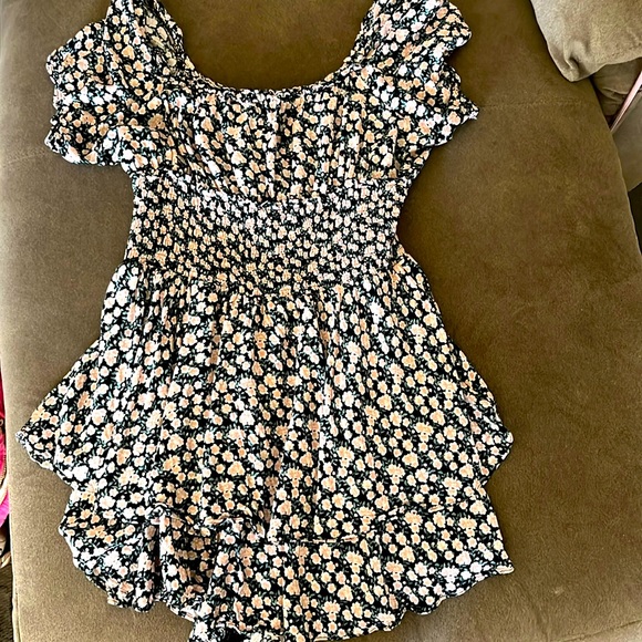 Dresses | Flowered Romper Dress | Poshmark